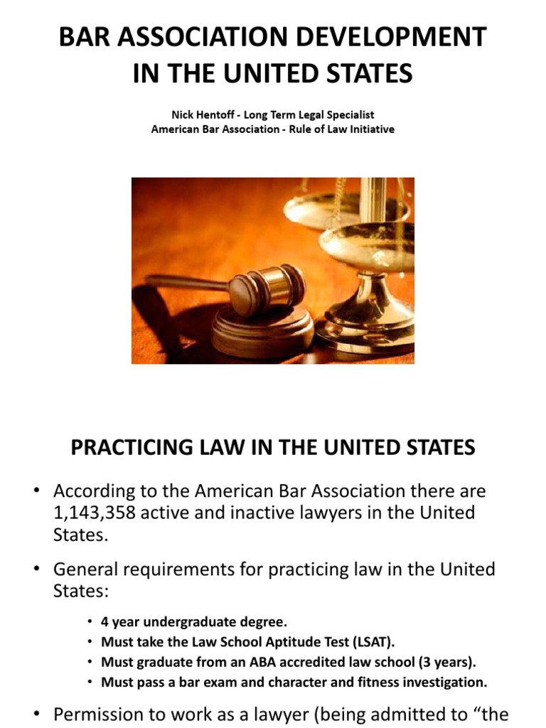 Overview of Bar Associations in the U.S. | PDF | Bar Association | Law