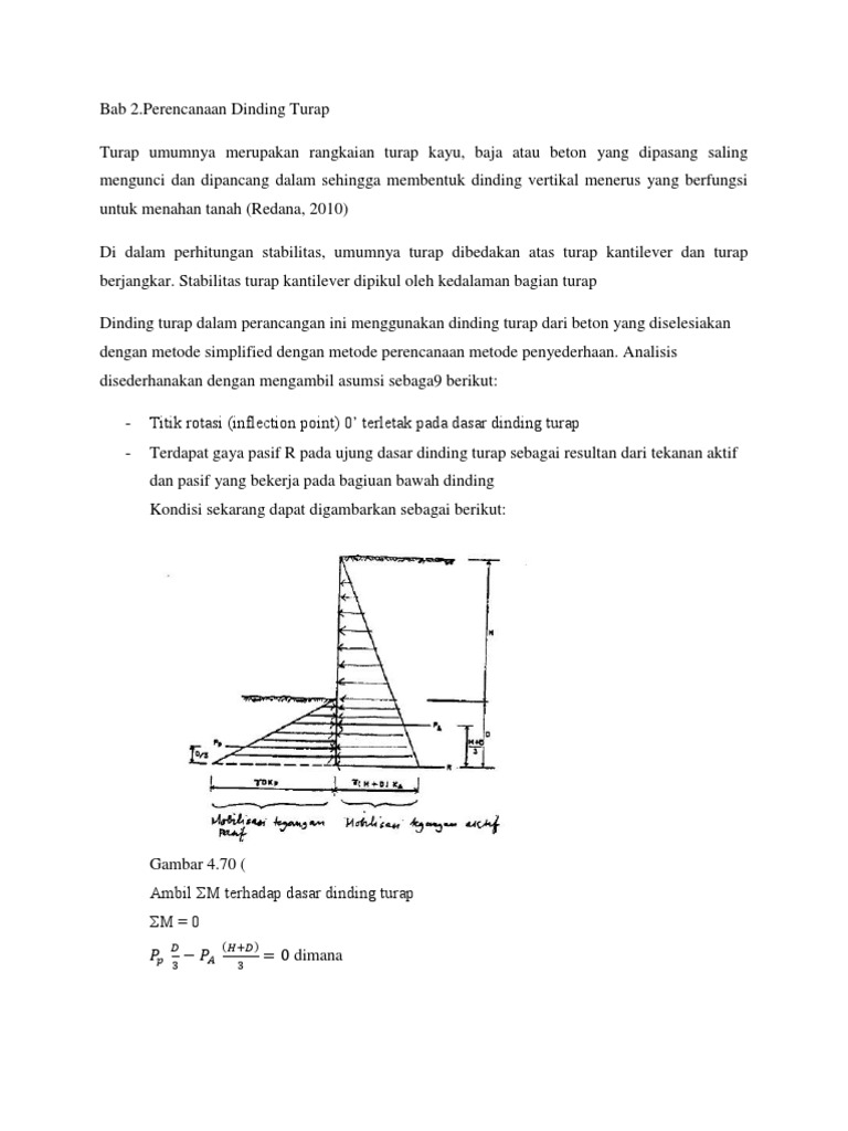 Perencanaan Dinding Turap | PDF