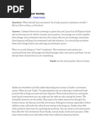 Draft 2 Financial Literacy Survey Questionnaire New | PDF | Saving ...