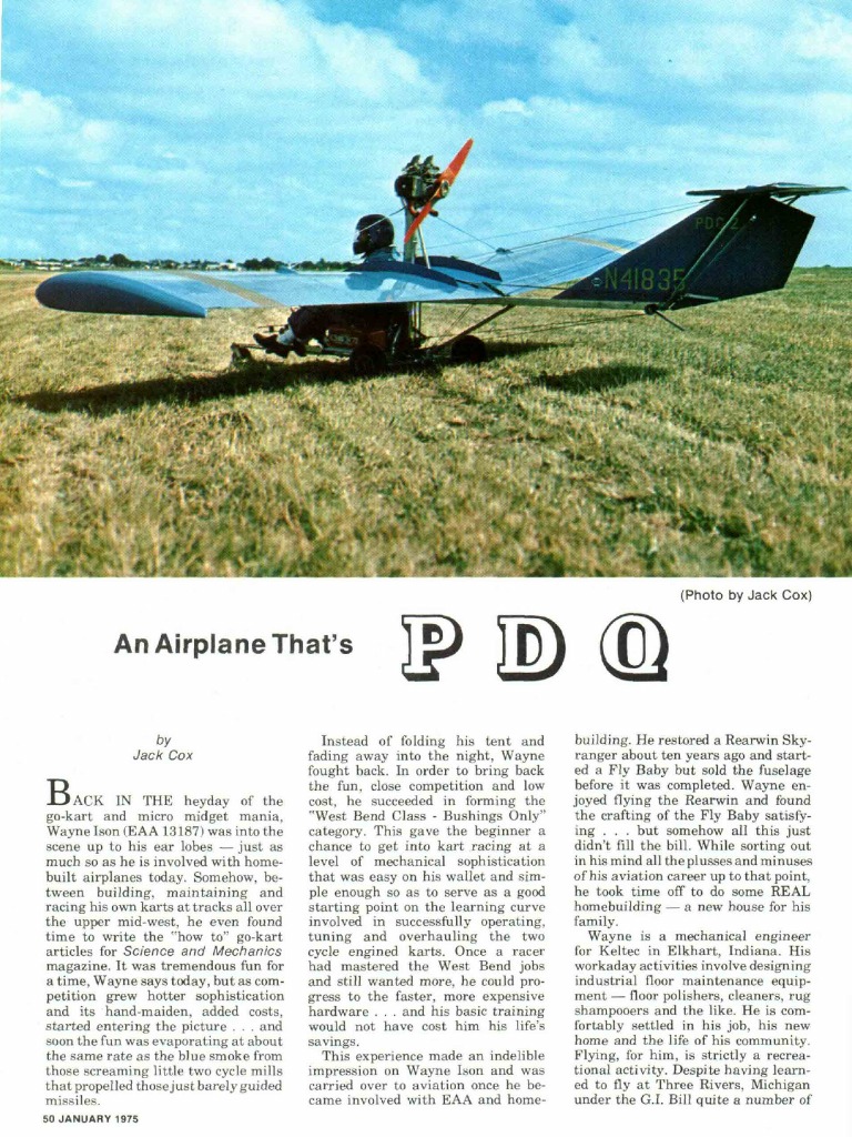 Airplane PDQ | PDF | Spar (Aeronautics) | Homebuilt Aircraft