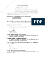 Transformer Notes PDF | PDF | Transformer | Alternating Current
