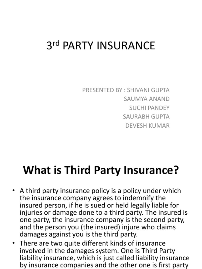 Understanding Third Party Insurance | PDF | Liability Insurance | Vehicles