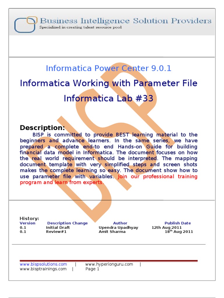 Working With Informatica Scripts | Download Free PDF | Command Line ...
