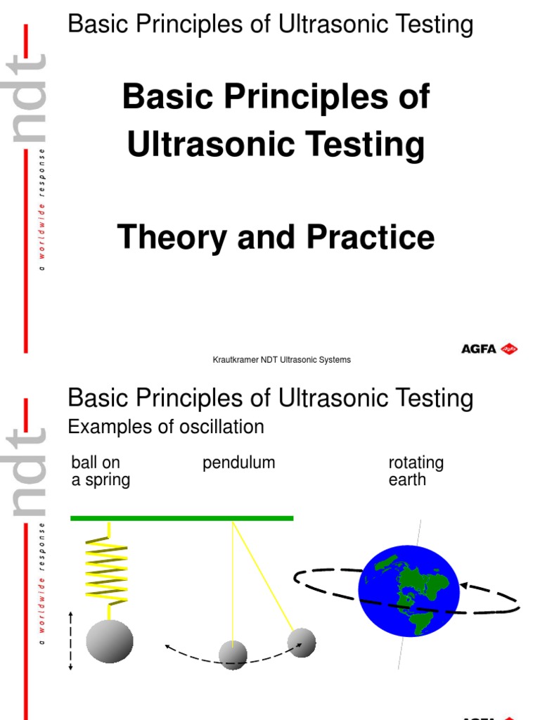 Basic Principles of Ultrasonic Testing | PDF