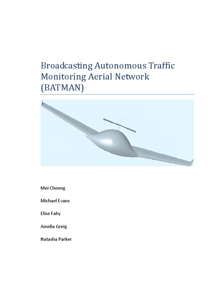UAV Traffic Monitoring System Design | PDF | Unmanned Aerial Vehicle ...