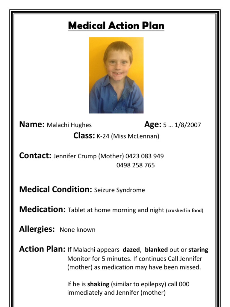 Medical Action Plans | PDF | Wellness
