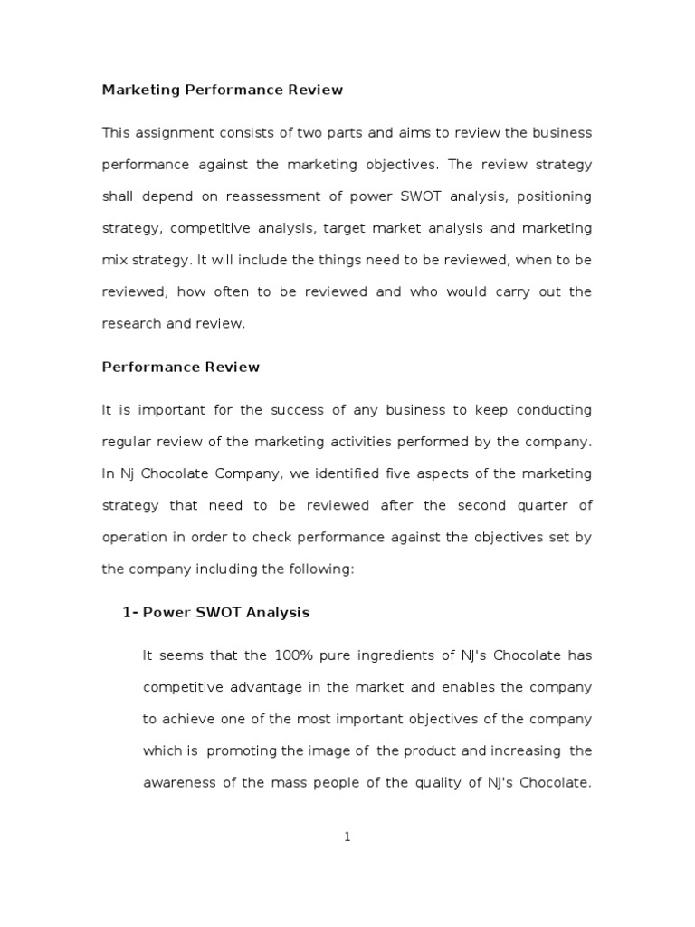 Marketing Performance Review | PDF