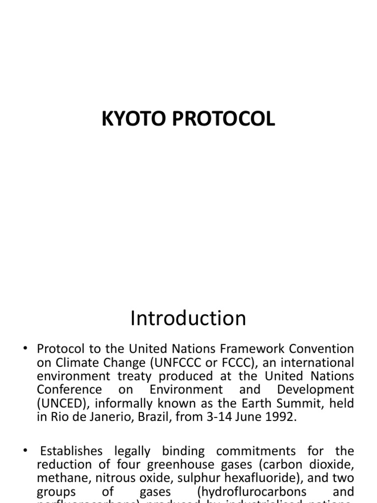 Kyoto Protocol | PDF | Kyoto Protocol | United Nations Framework ...