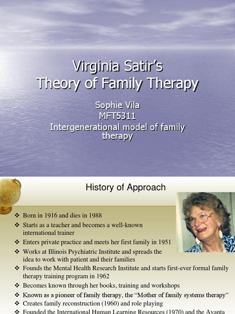 Virginia Satir's Family Therapy Model | PDF | Family Therapy ...