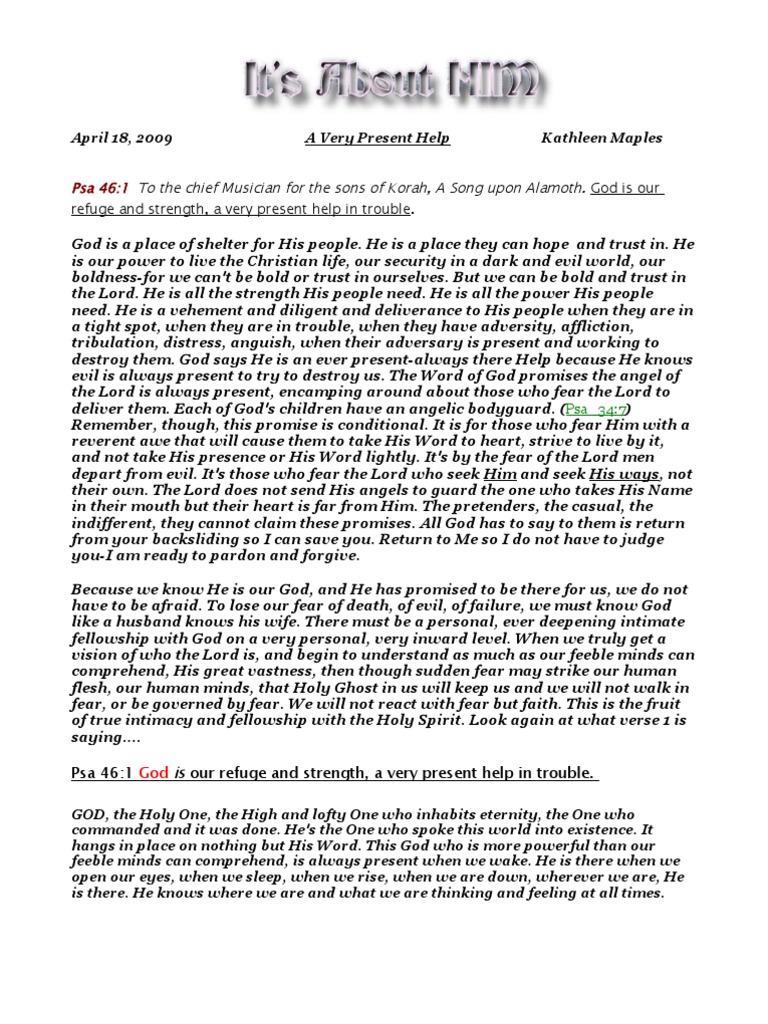 A Very Present Help | Download Free PDF | Love | God