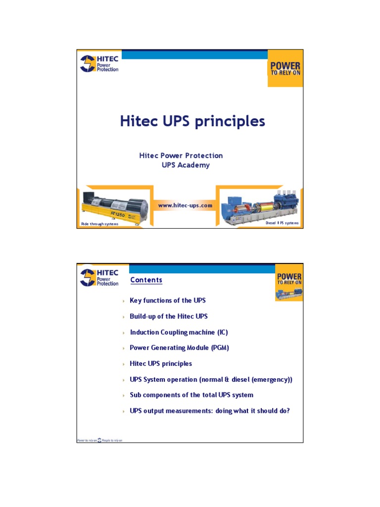 02 UPS Principles (Level 0 & 1)_2011_ENG | Alternating Current ...