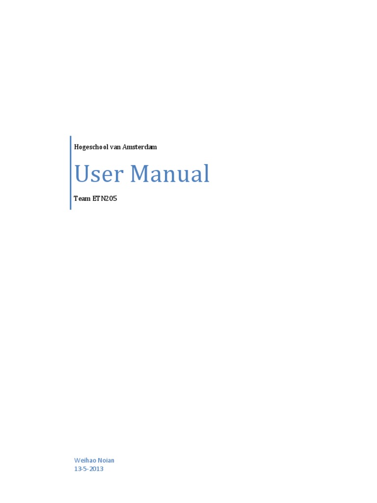 User Manual | PDF | Web Browser | Software