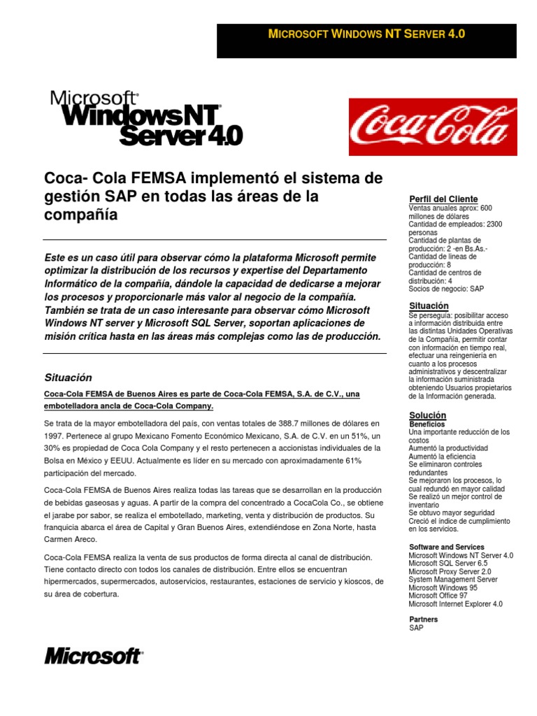 CocaCola PDF | PDF | Microsoft | Coca Cola