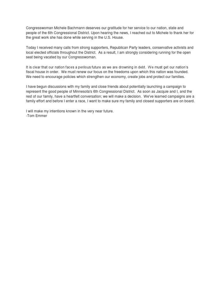 6th CD Statement | PDF