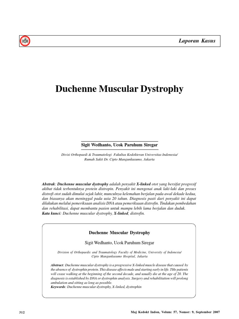 Duchenne Muscular Dystrophy | PDF