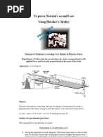 Ticker Timer Experiments: Speed & Acceleration | PDF | Force | Physics