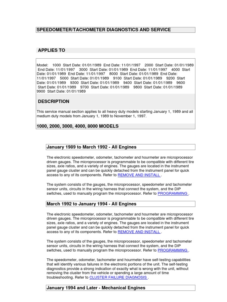 Speedometer PDF | Download Free PDF | Transmission (Mechanics ...