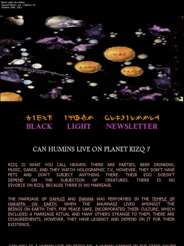 Can Humins Live On Planet Rizq | PDF | Milky Way | Planets