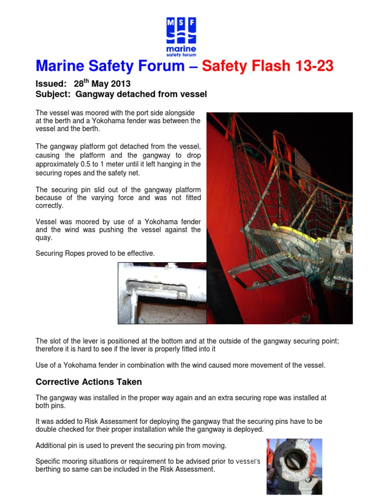 MSF Safety Flash 13.23 PDF | PDF | Science & Mathematics
