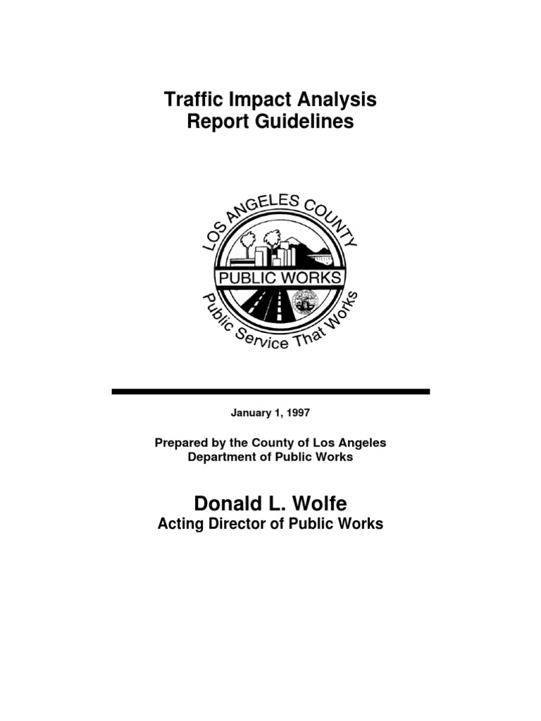 traffic impact analysis guidelines | Traffic | Highway