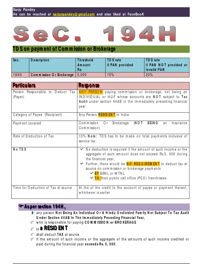 Section 194h | PDF | Payments | Services (Economics)