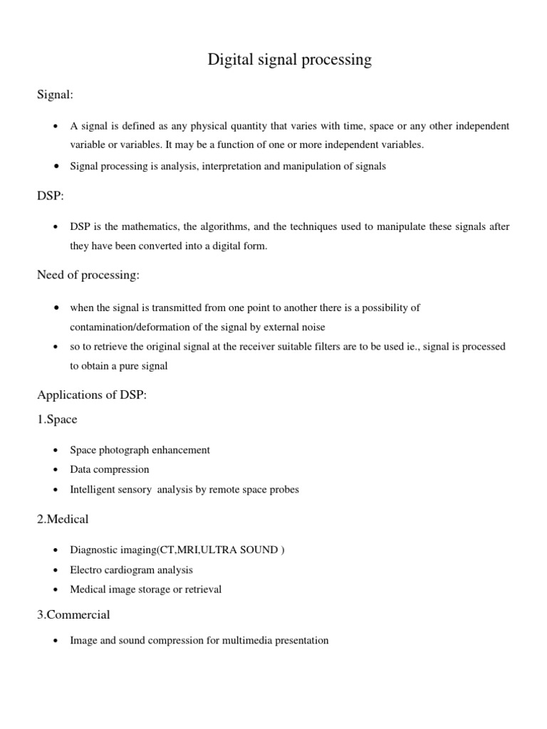 Digital Signal Processing | PDF | Multiplexing | Digital Signal Processing