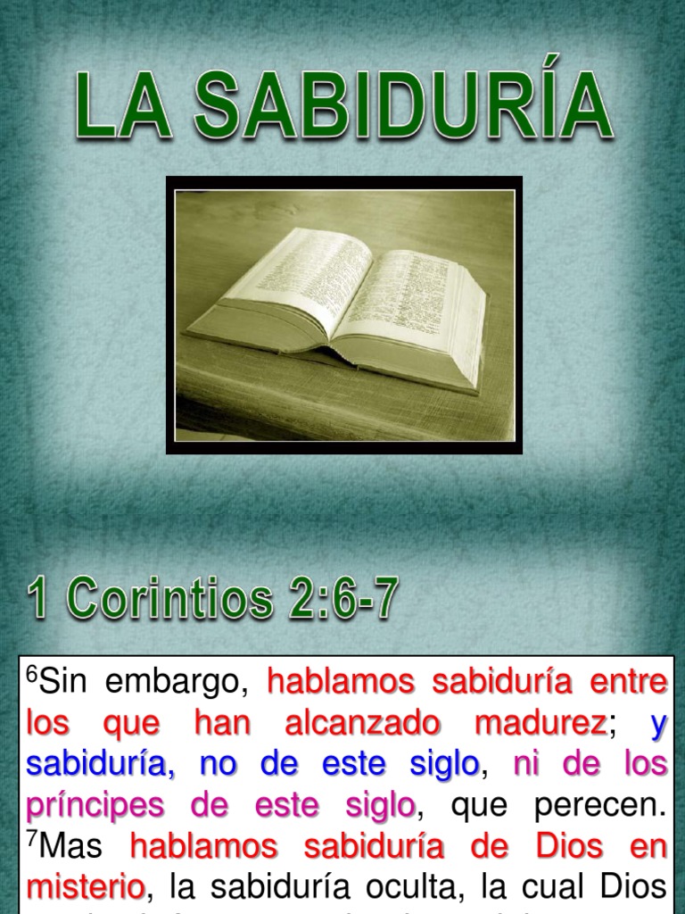 Sabiduría: Terrestre vs. Divina | PDF | Solomons | Moisés