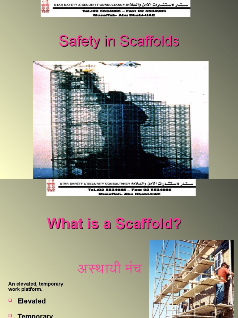 Scaffolding Presentation | PDF | Scaffolding | Transport