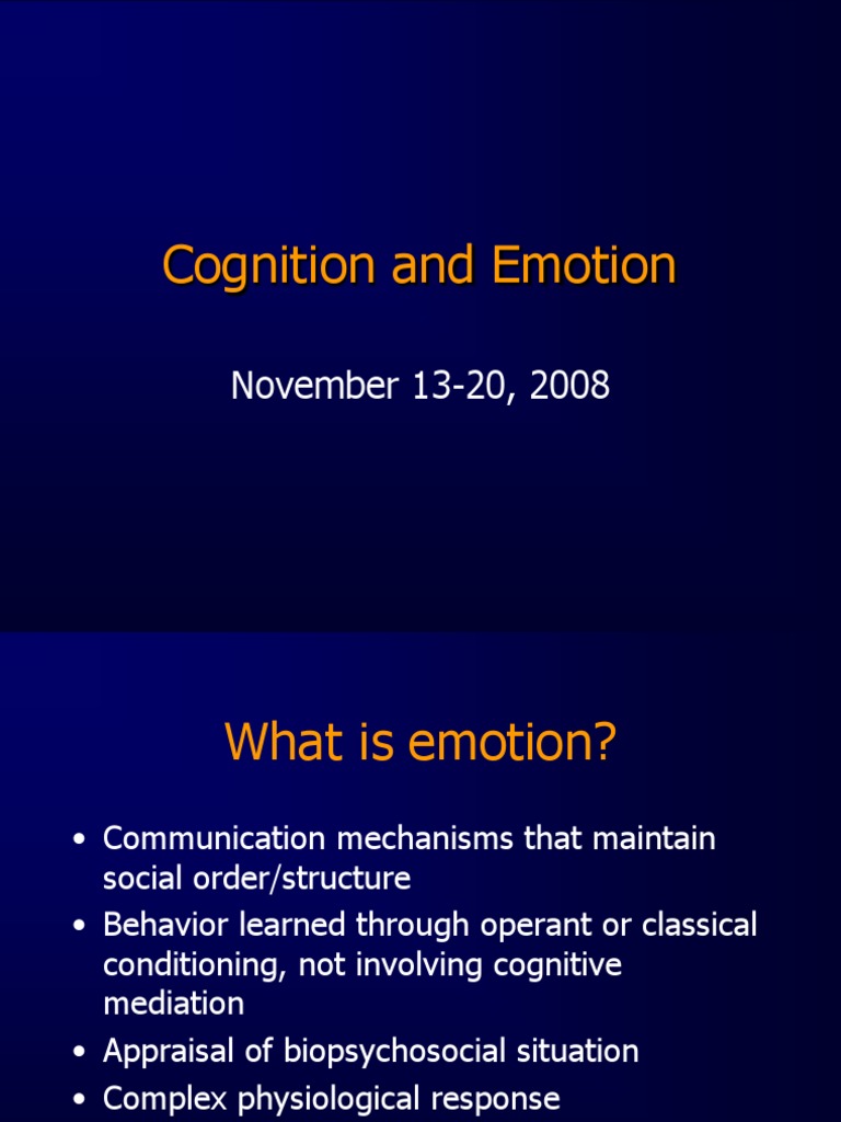 Emotion And Psychology Pdf Affect Psychology Emotions