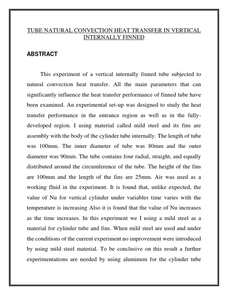 Natural Convection Heat Transfer in Vertical Internally Finned Tube ...