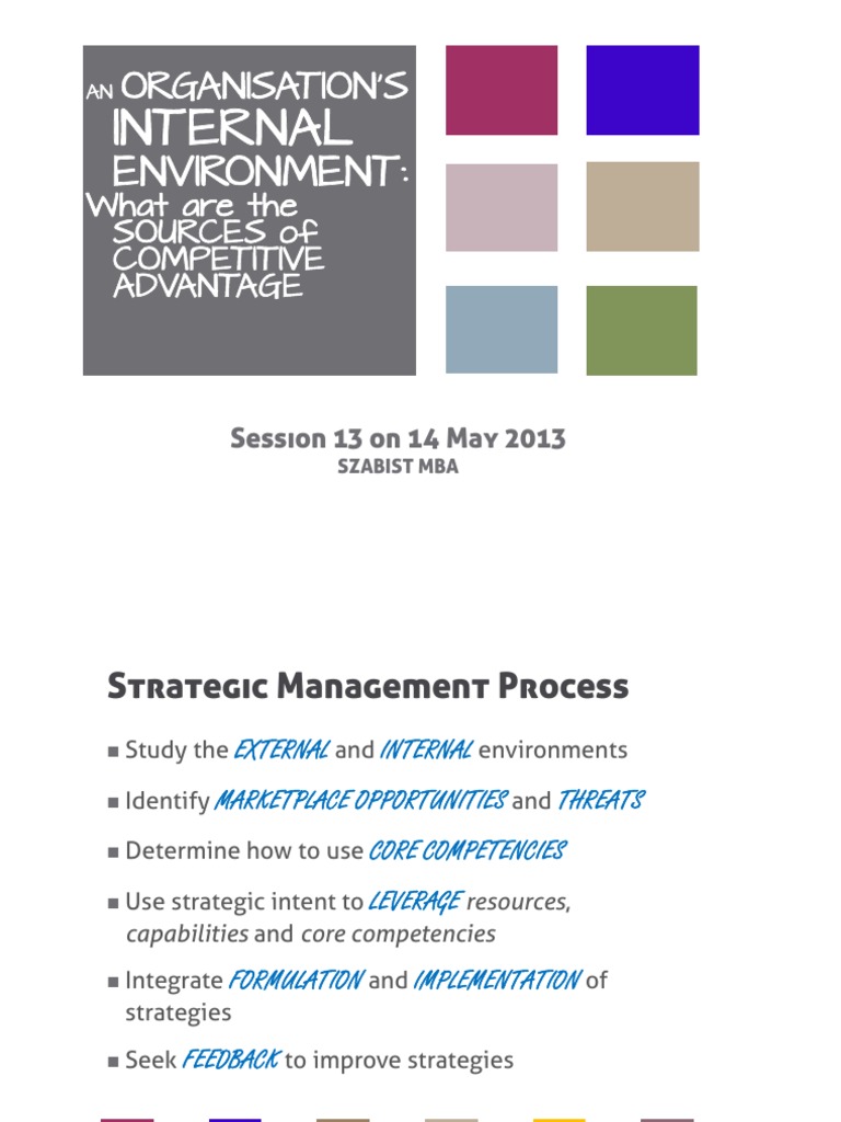 Strategic Management :internal Analysis | PDF | Strategic Management ...