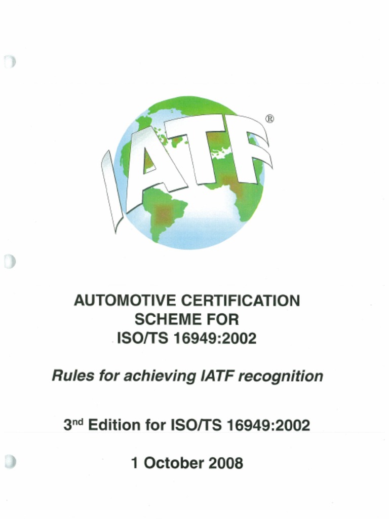 Rules For Achieving IATF Recognition 3rd Edition