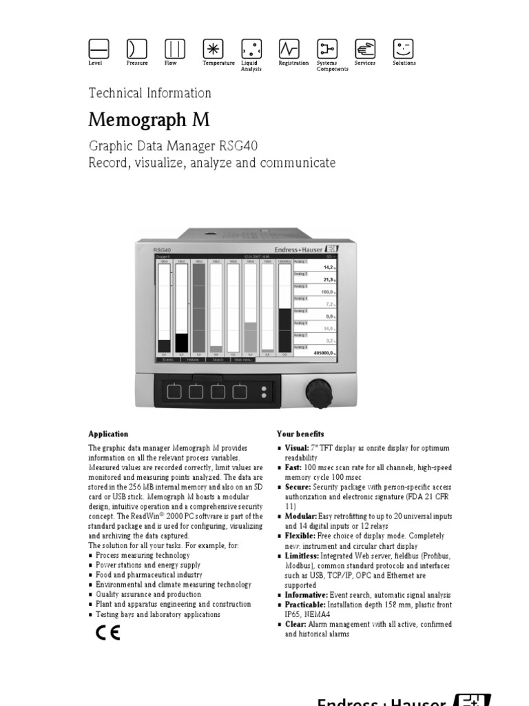 Memograph rsg40 Ti133ren - 0707 | PDF | Usb | Secure Digital