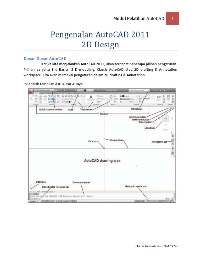 Pengenalan AutoCAD 2011 | PDF