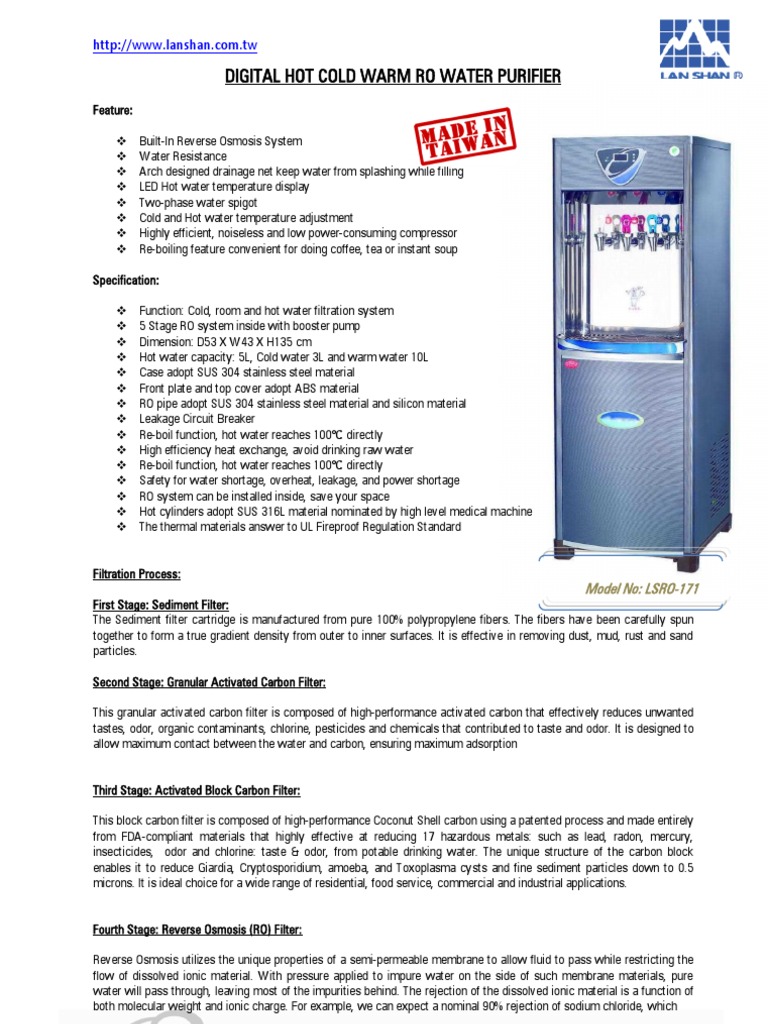 Lsro 171 | PDF | Membrane | Water Purification