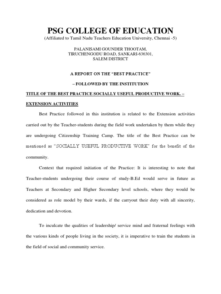 PSG College of Education: Palanisami Gounder Thootam, Tiruchengodu Road ...