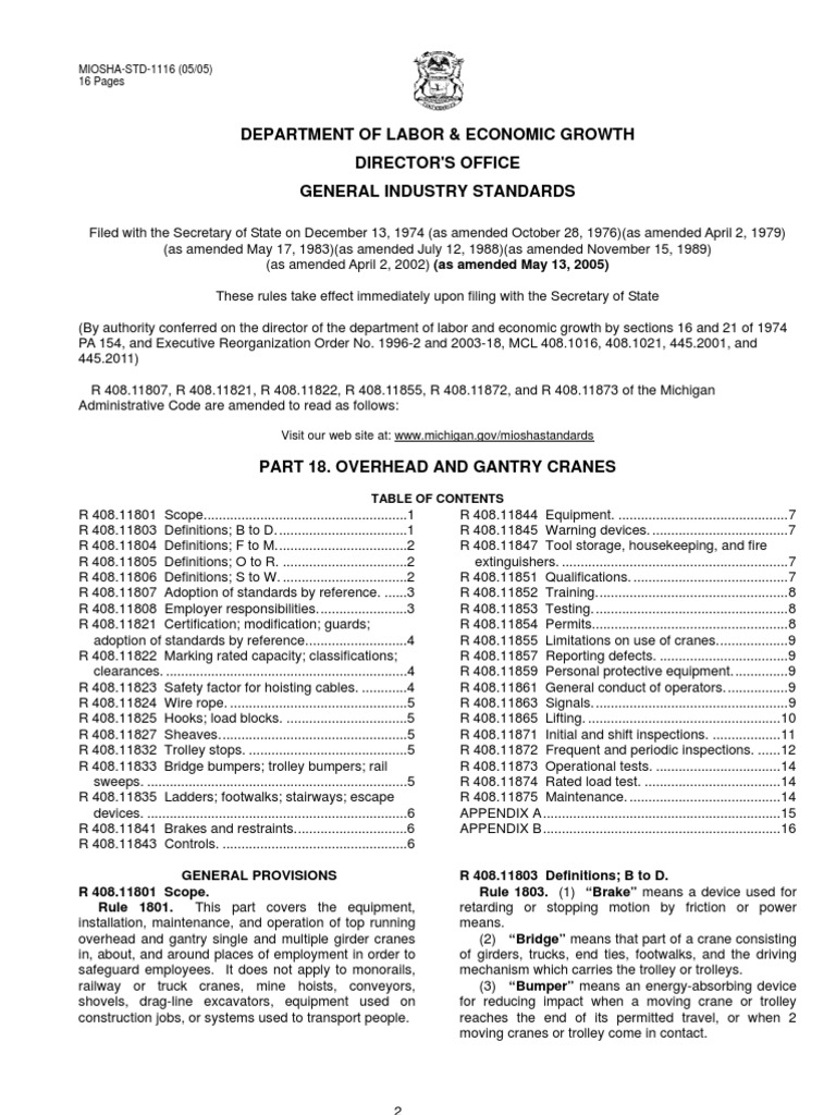 2005 Miosha Part 18 Standards | Crane (Machine) | Switch