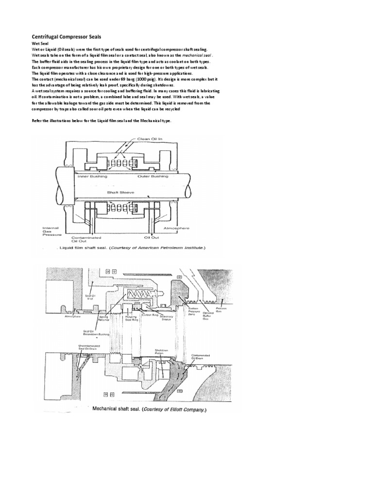 Centrifugal Compressor Seals | PDF | Gas Compressor | Gases