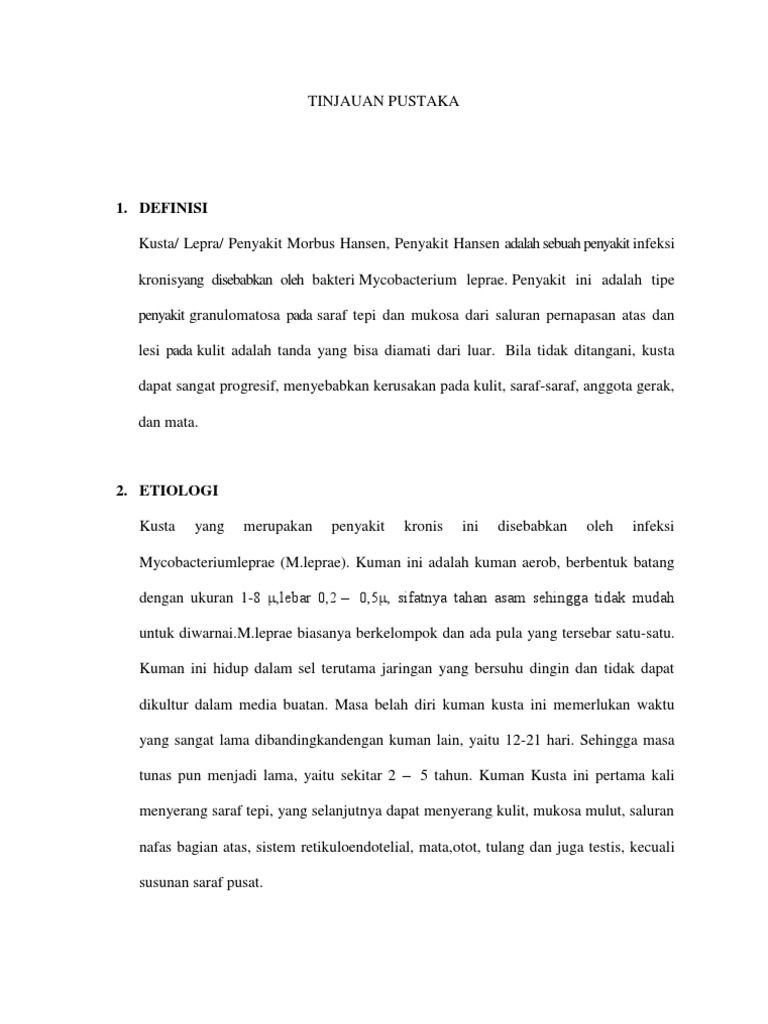 Case Report Kusta (Morbus Hansen) | PDF