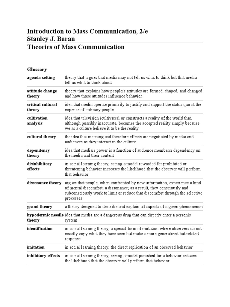 Introduction to Mass Communication | Attitude (Psychology) | Learning ... Introduction to Mass Communication | Attitude (Psychology) | Learning ...