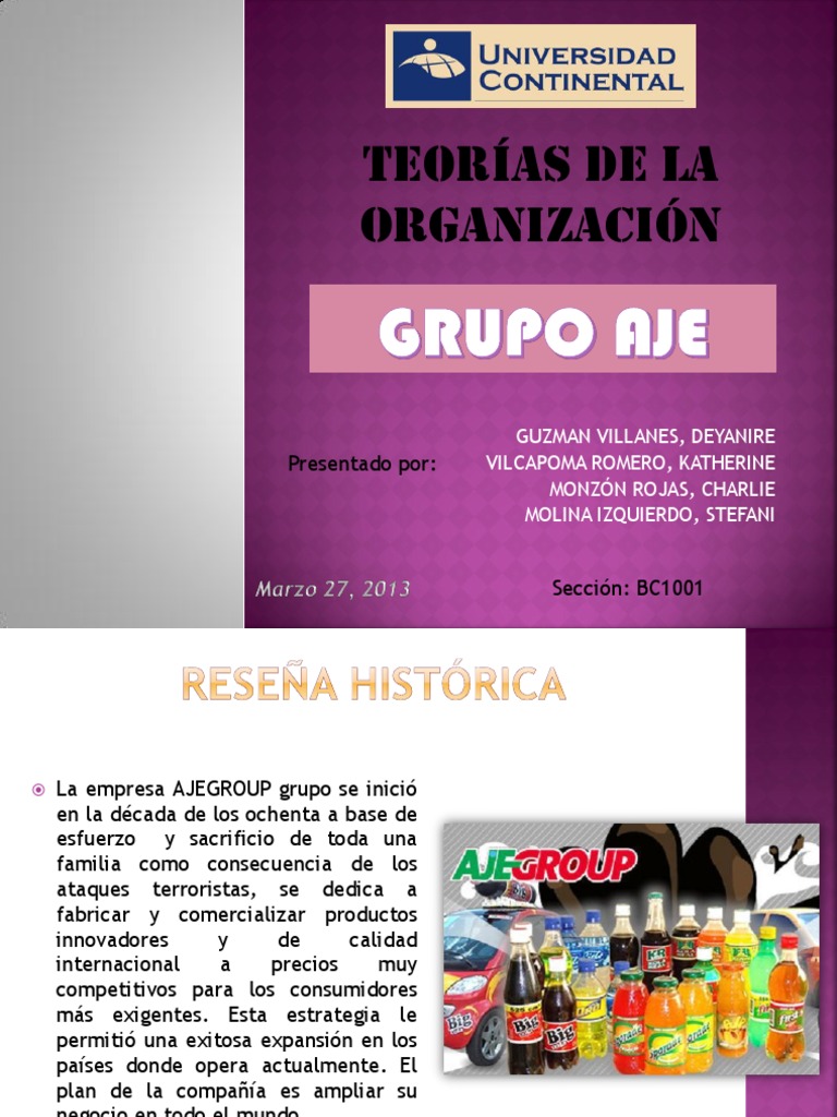 AJEGROUP | PDF | Calidad (comercial) | Corporación multinacional