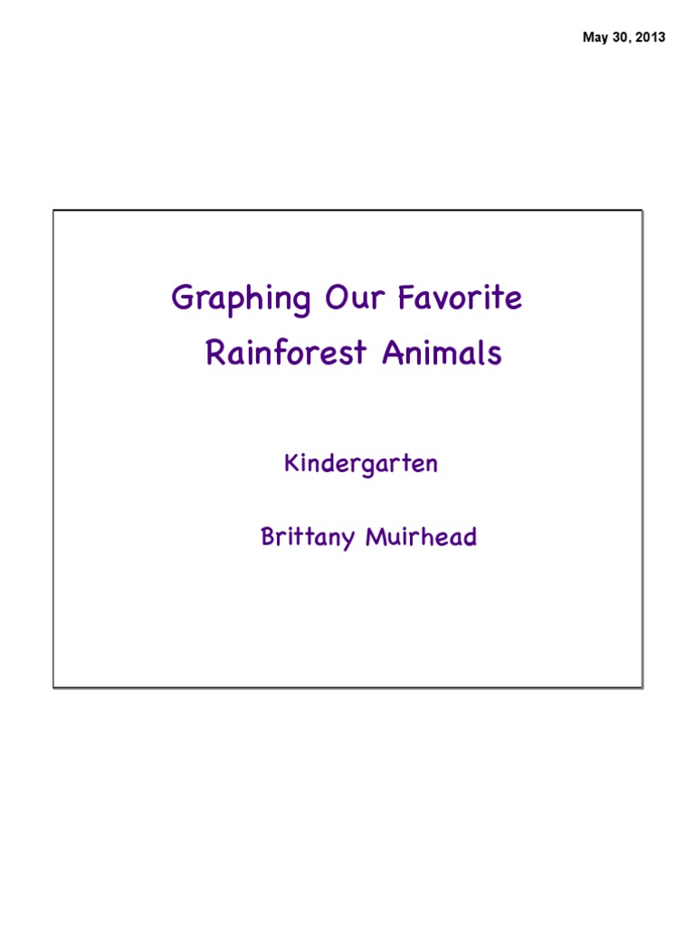 Graphing Favorite Rainforest Animals | PDF