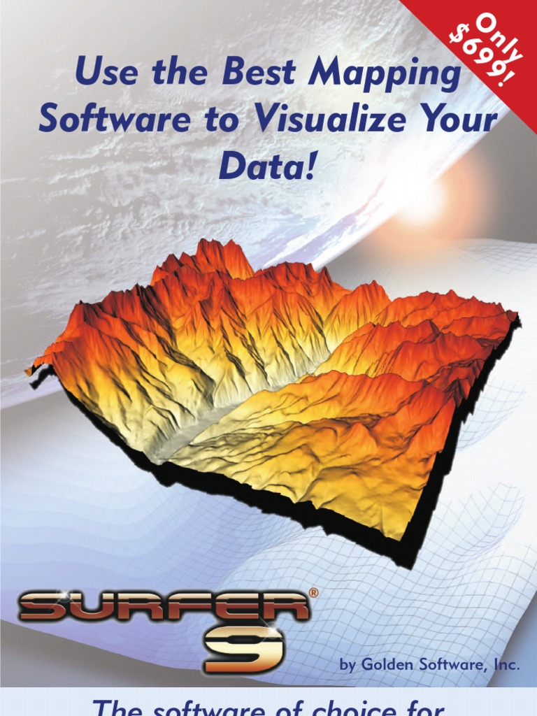 Golden Software Surfer 9 | 3 D Computer Graphics | Map