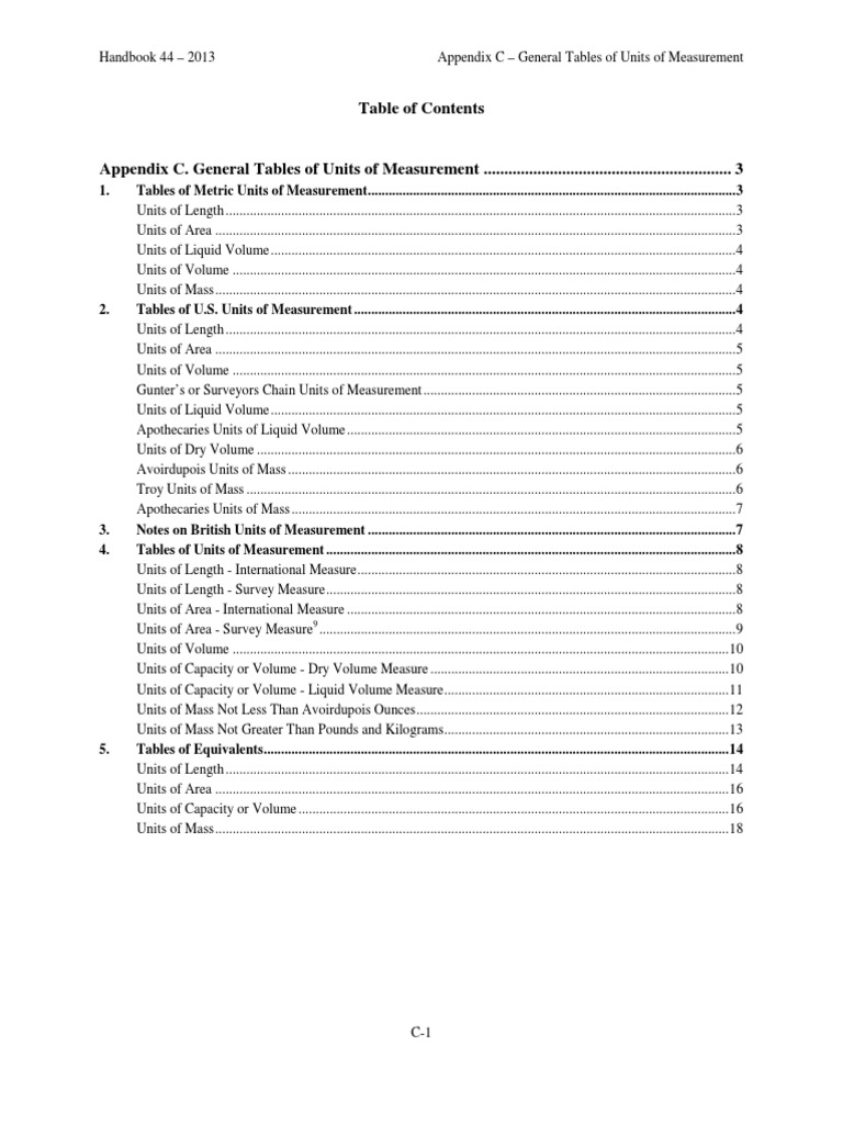 Units of Measurement Overview | PDF | Teaching Methods & Materials