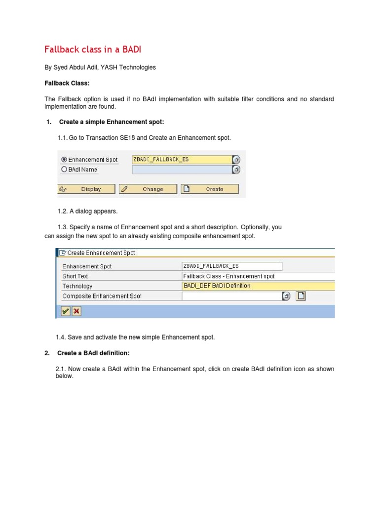 Fallback Class In A Badi Pdf Class Computer Programming Information Technology