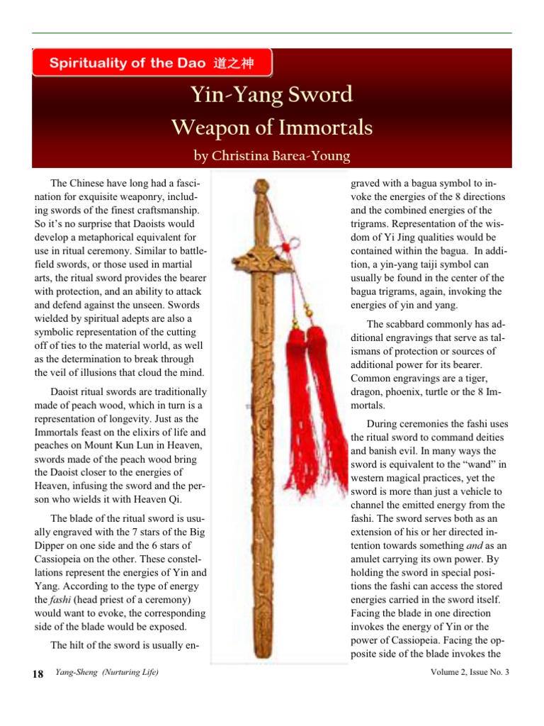 Yin-Yang Sword Yang-Sheng 2012-03.pdf | Sword | Yin And Yang