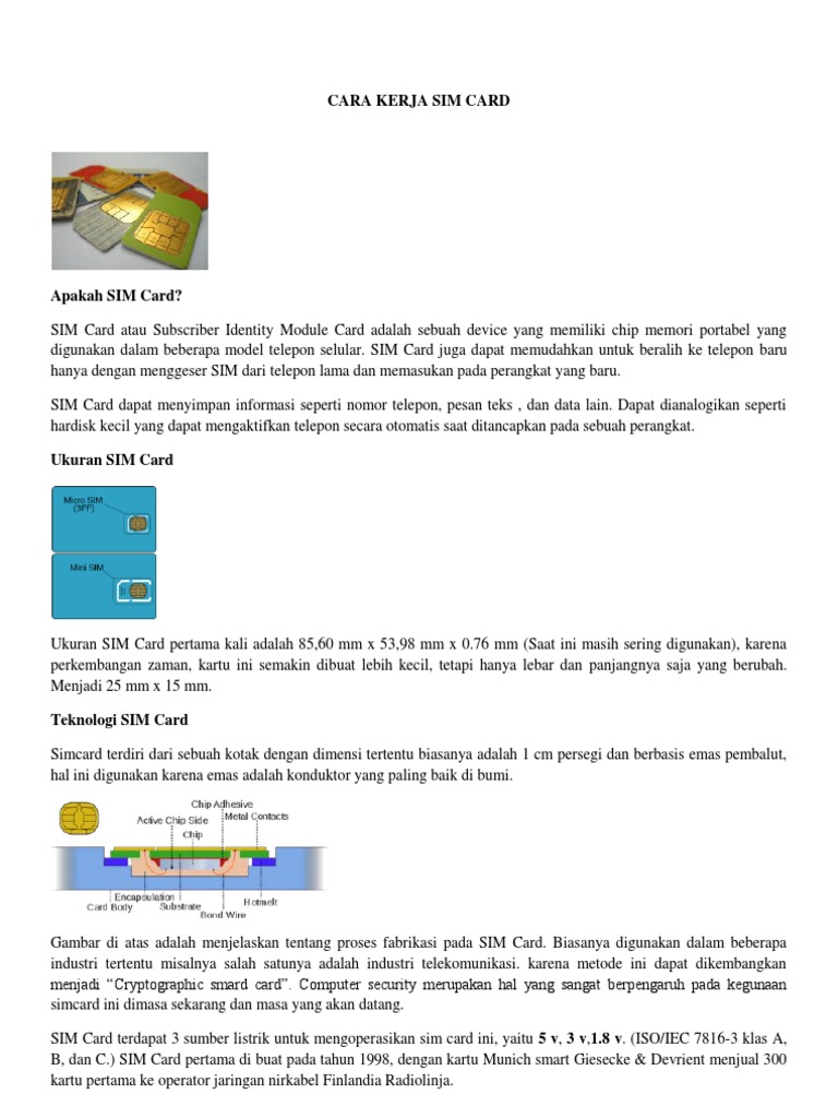 Sim Card | PDF