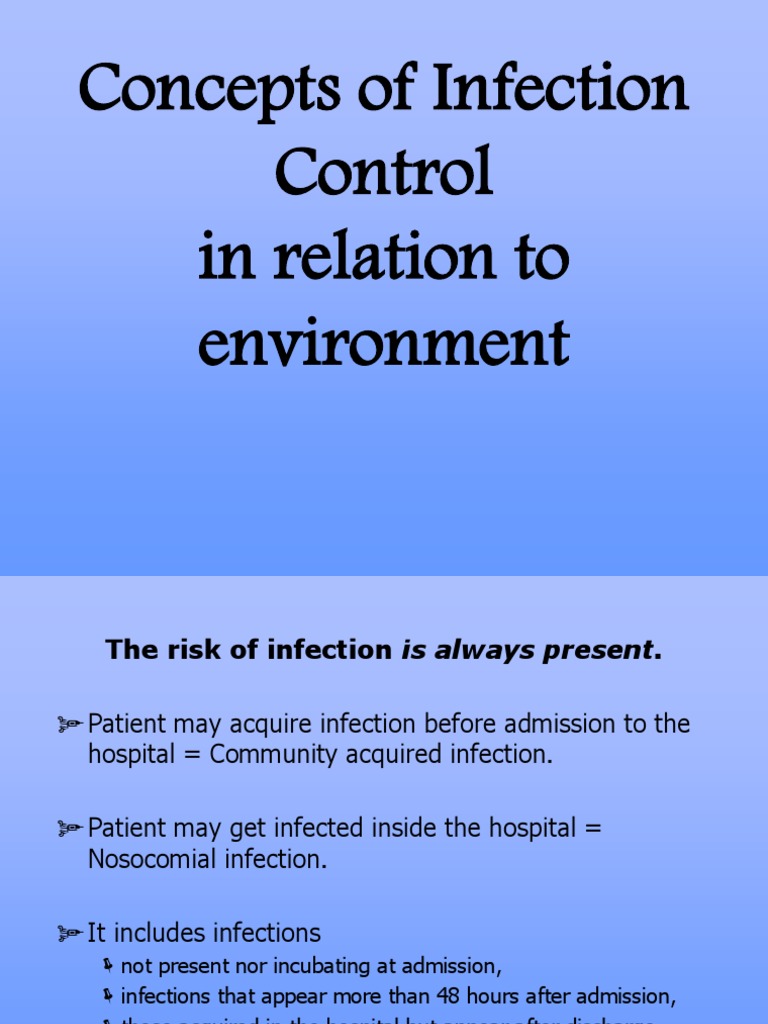 Concepts of Infection Control | PDF | Infection Control | Hospital ...