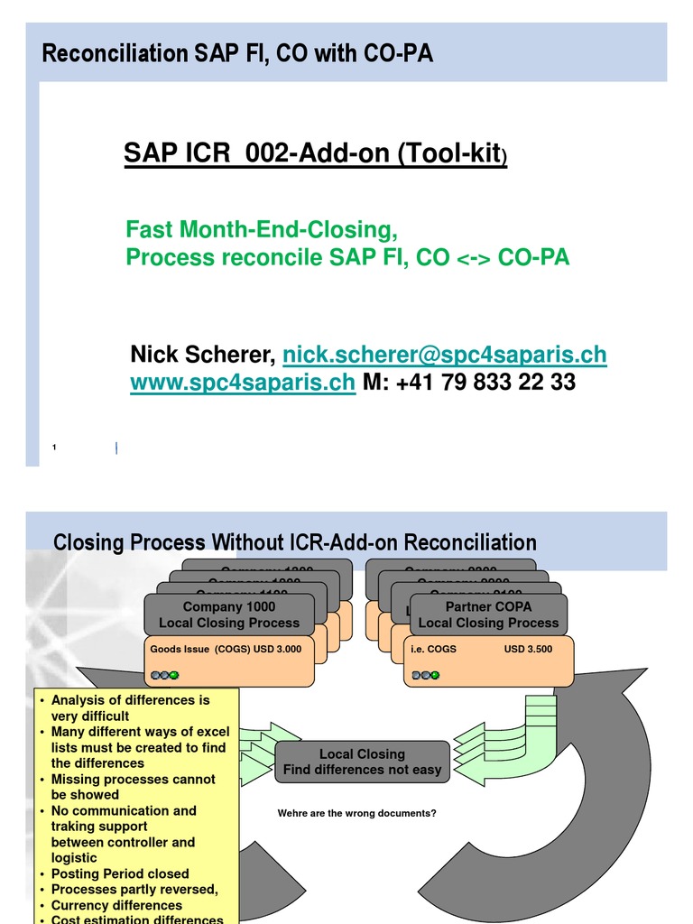 SAP Reconciliation FICO With COPA Add-On Tool | PDF | Sap Se ...