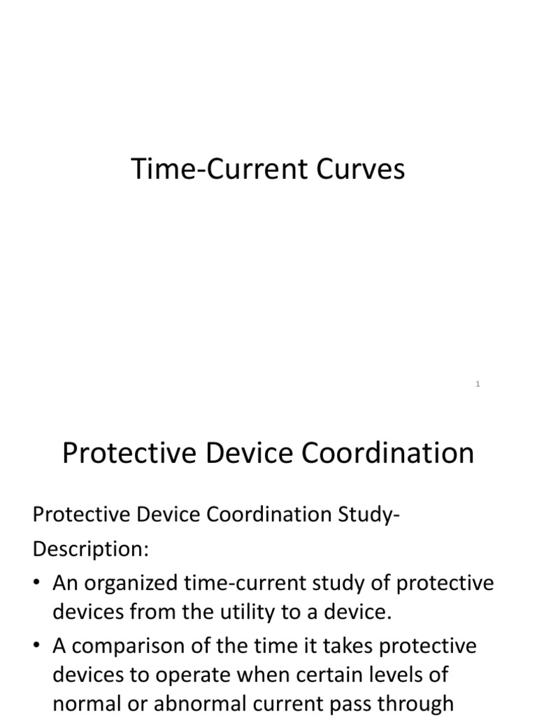 Time Current Curves | PDF | Fuse (Electrical) | Relay